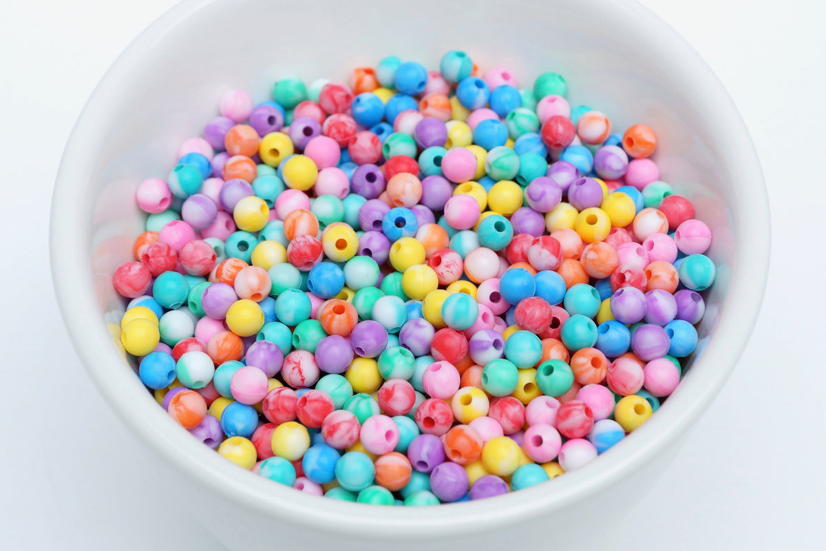 6mm Round Silicone Beads – 1 Wave Designs